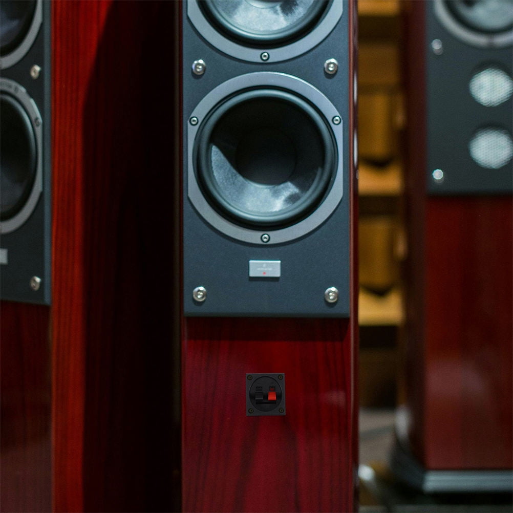 HOMEMAXS 2PCS Square Speaker Wire Spring Terminal Cup Binding Post ...