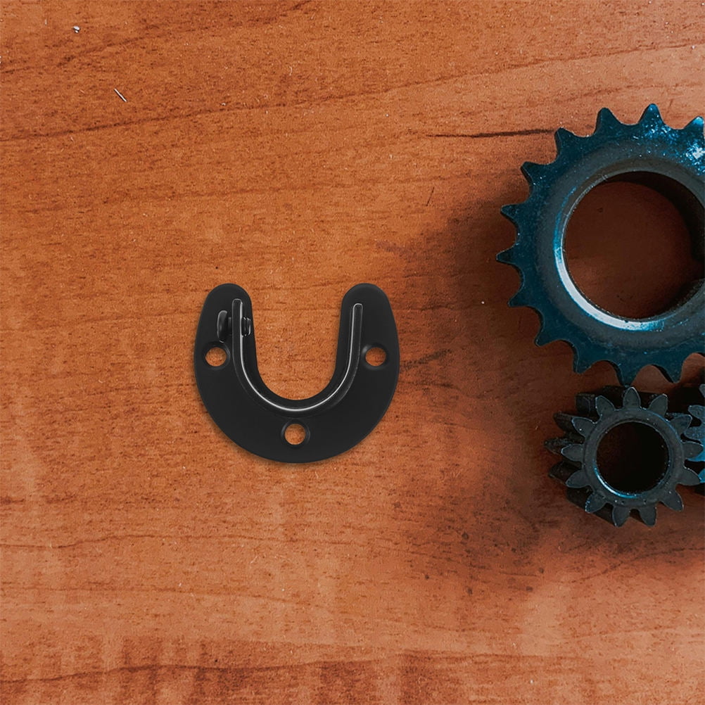 HOMEMAXS 2PCS Stainless Steel Wardrobe Bracket U Shaped Rod Socket ...