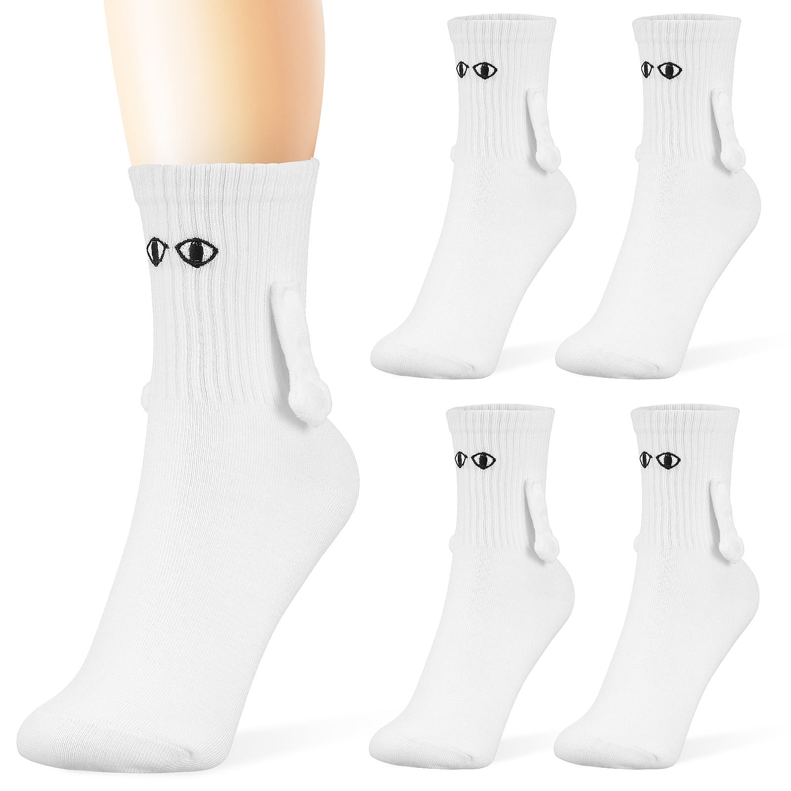 HAMPPLIES Matching Couple Socks Magnetic 2 Pairs 10.61X3.73X0.20In - Walmart.com