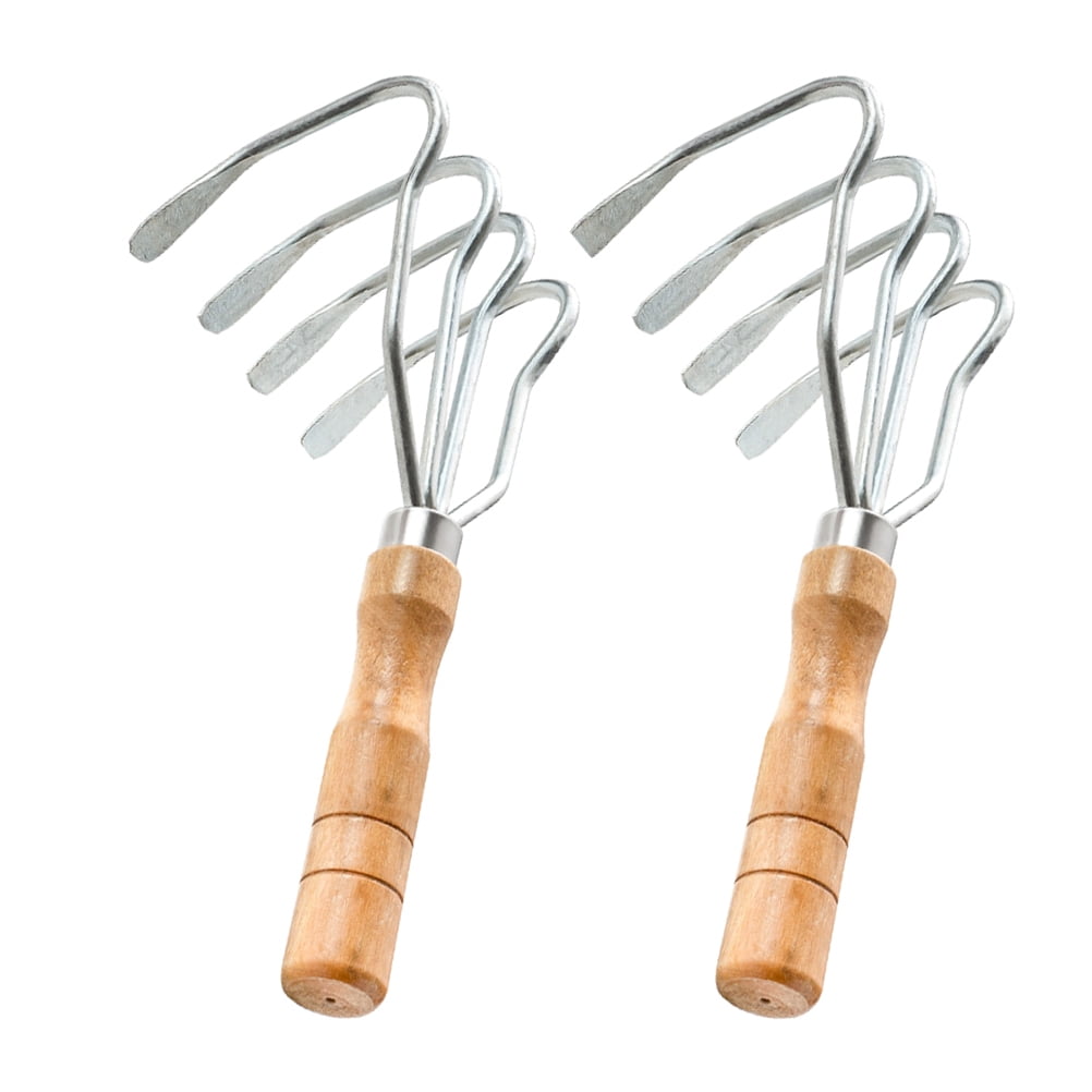 HOMEMAXS 2Pcs Beach Clamming Rake Beach Claw Rake Stainless Steel Rake ...