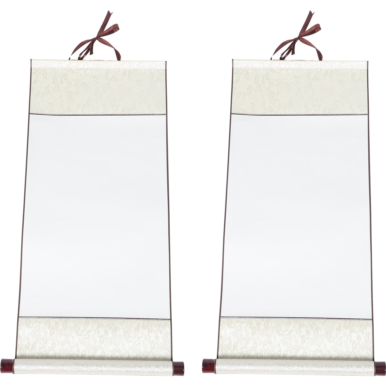 HOMEMAXS 2Pcs Blank Scroll Calligraphy Blank Scroll Hanging Scroll ...