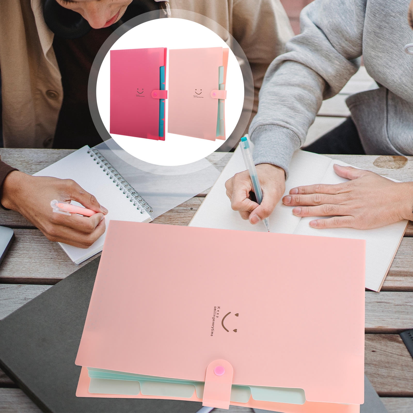 HOMEMAXS 2Pcs Bright Color Filling Folder Office Document Organizer ...