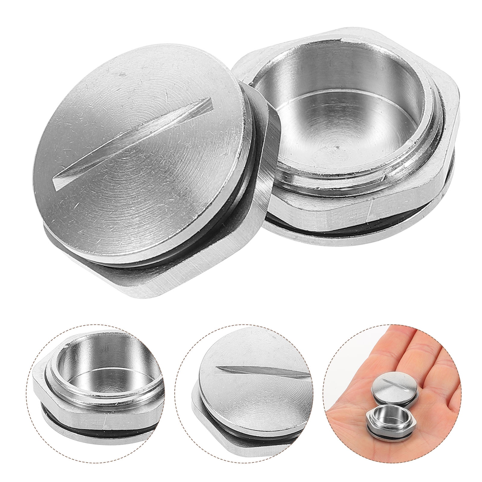 HOMEMAXS 2Pcs Closure Plug Metal Plugs Round Hole Plugs Multi-Function ...