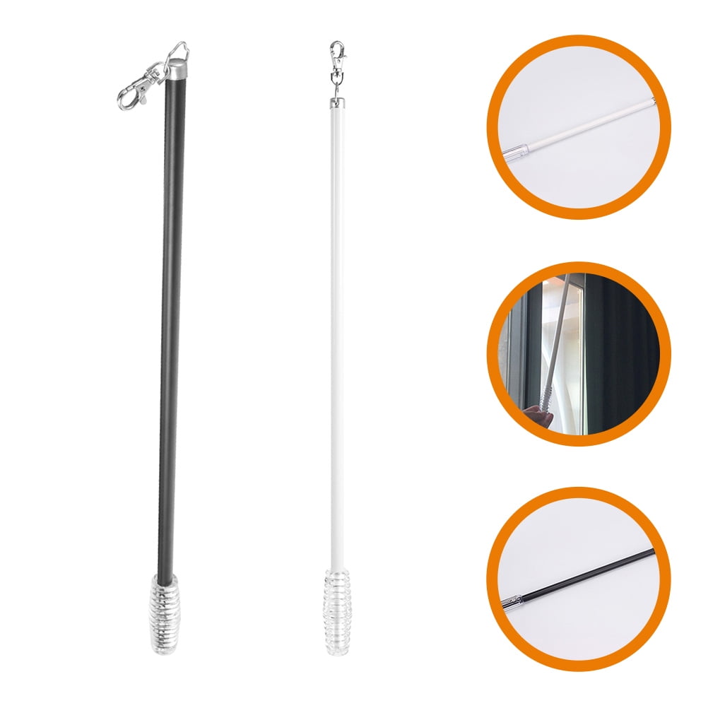 2Pcs Curtain Pull Wand Venetian Blinds Pulling Rod Curtain and Drapery ...