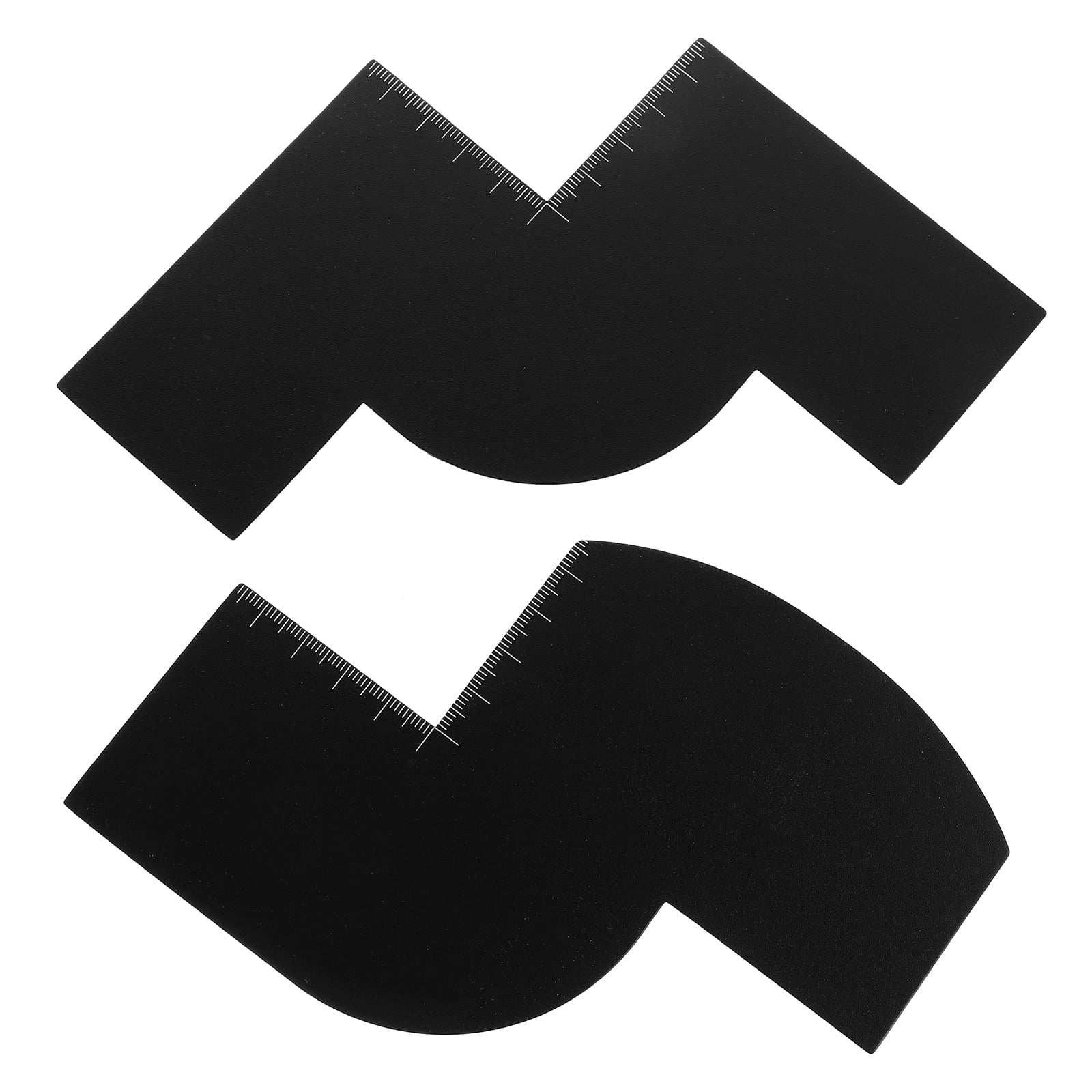 HOMEMAXS 2Pcs Haircut Shaper with Measurement Marks Beard Styling Tool ...