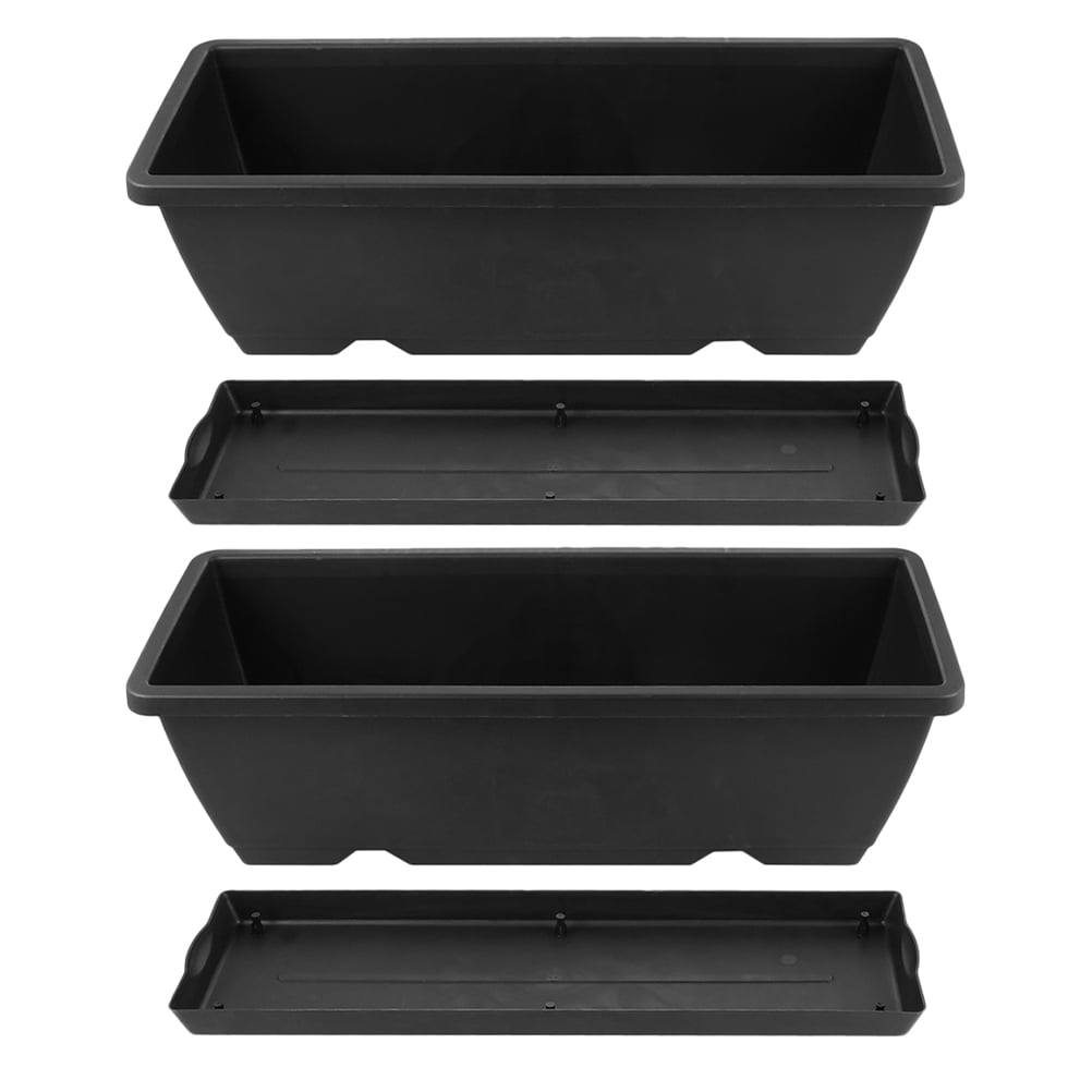 HOMEMAXS 2Pcs Plastic Gardening Pots Vegetable Pots Rectangular ...