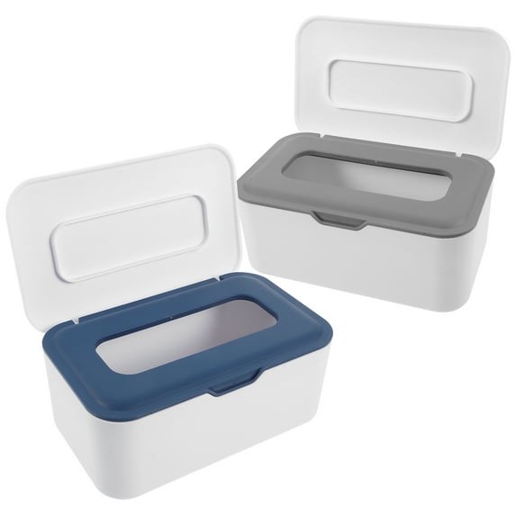 HOMEMAXS 2Pcs Portable Tissue Box Storage Wipe Box Travel Tissue Box ...