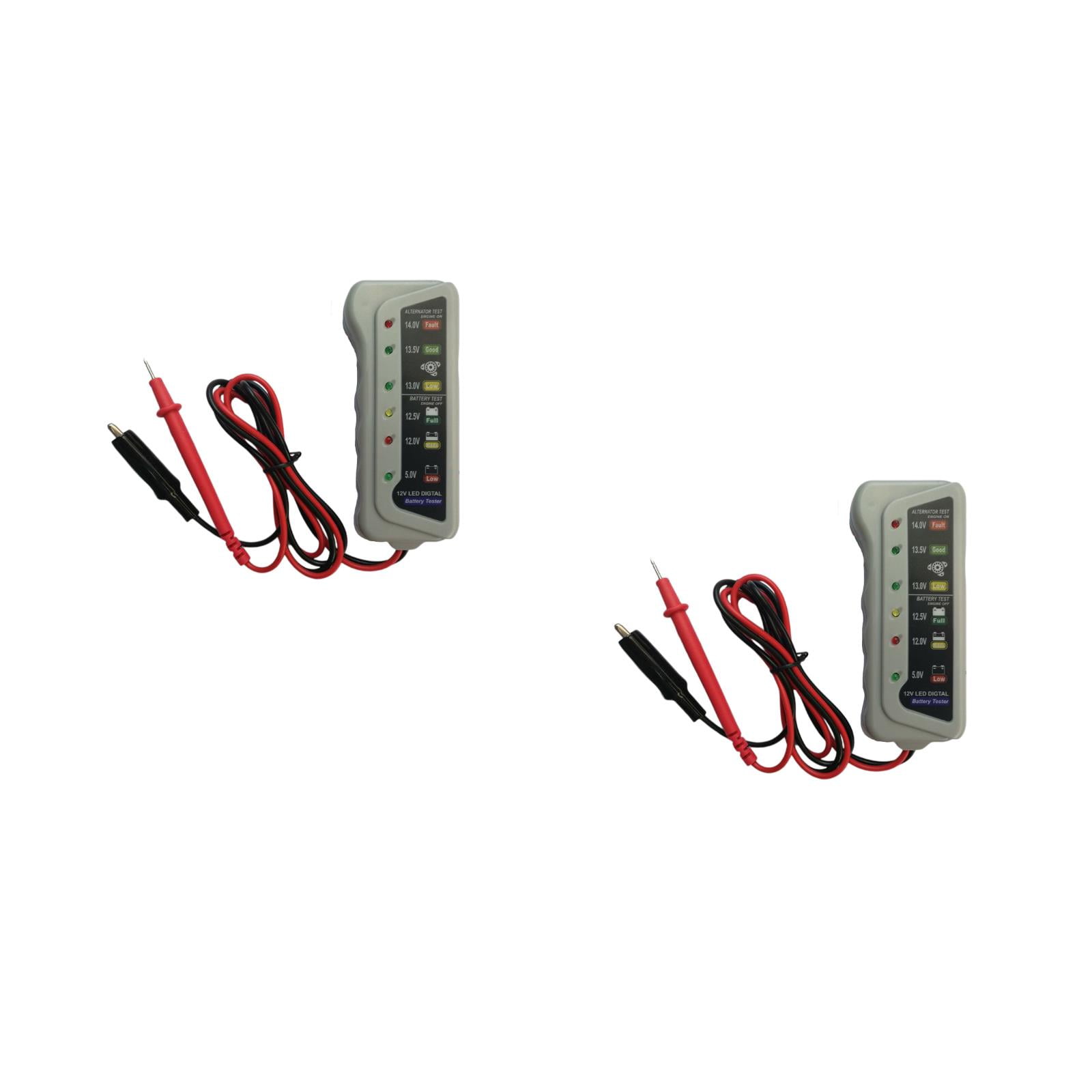 HOMEMAXS 2pcs 12V Practical Digital Battery Tester Charging System ...