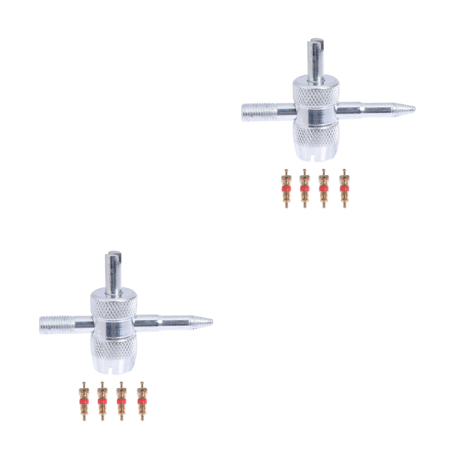 2pcs 4-Way Tool with 6 Brass Cores Fit for All Vehicle Air Conditioning ...
