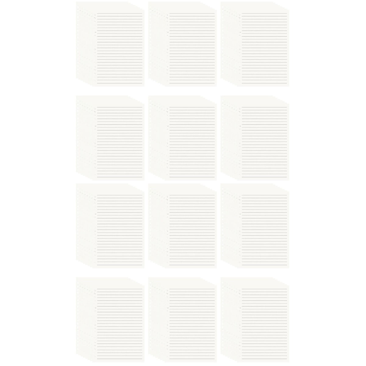 HOMEMAXS 2pcs 6 Books of Notebook Refill Paper Refill Paper Binder ...