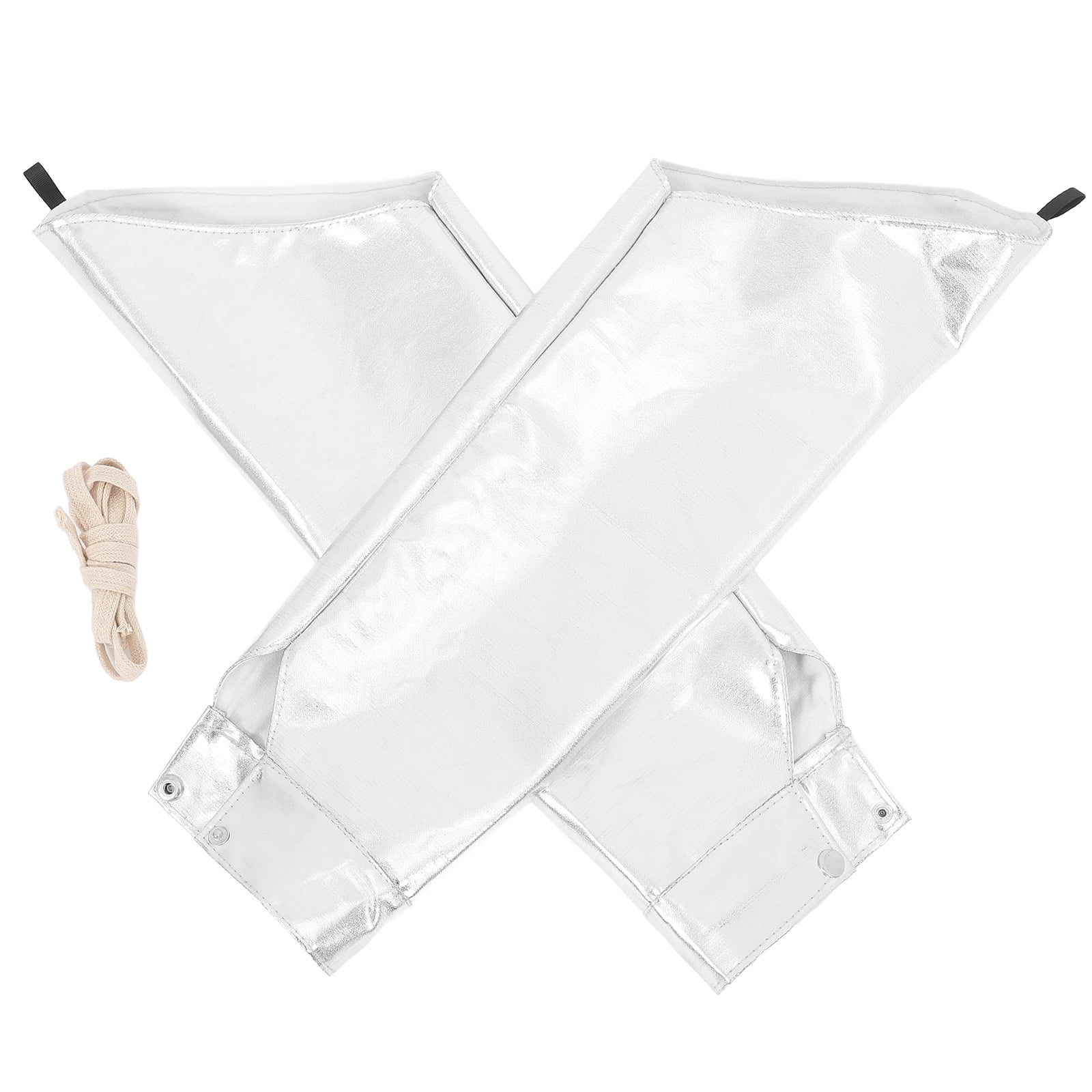 HOMEMAXS 2pcs Aluminum Foil Sleeves High-Heat Protection Safety Sleeves ...