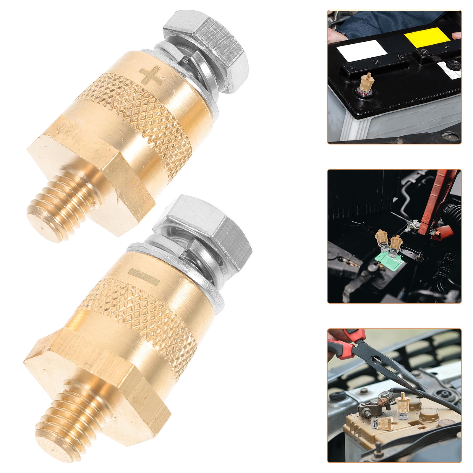 HOMEMAXS 2pcs Automotive Battery Terminal Adapters Car Post Connectors ...