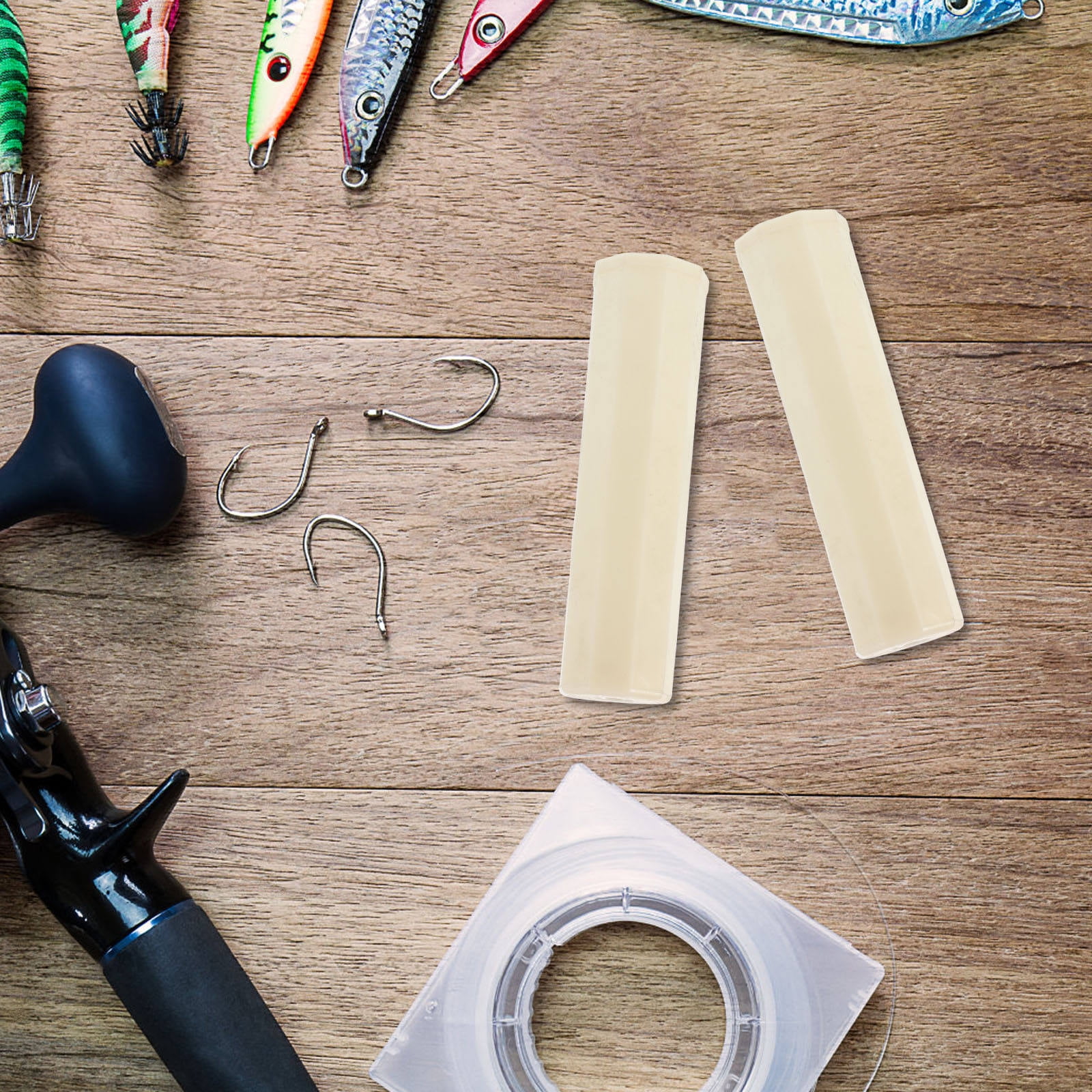 HOMEMAXS 2pcs Bank Fishing Rod Ground Stand Plastic Fishing Pole Holder ...