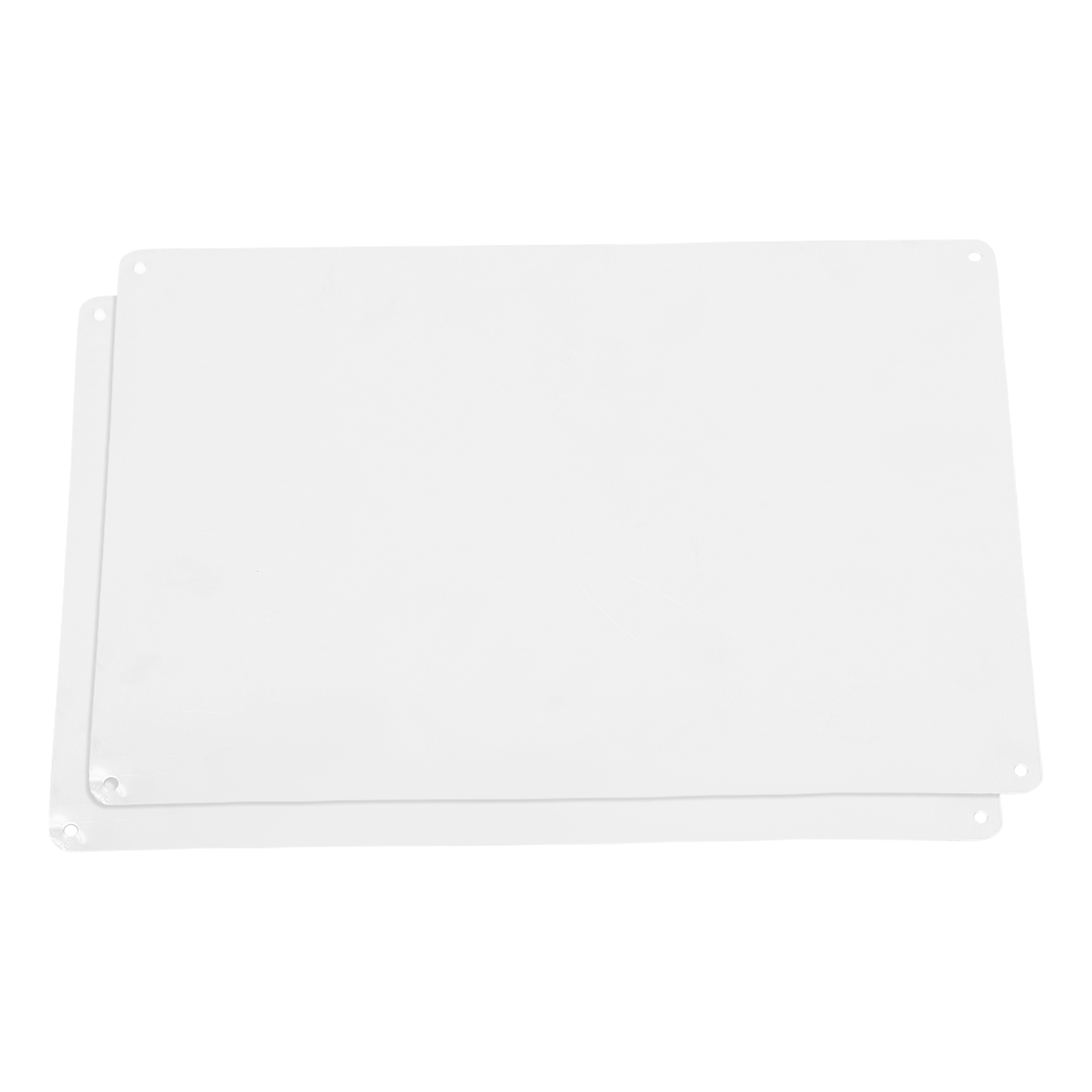 HOMEMAXS 2pcs Blank Aluminum Sign Blanks Silver Metal Signage Plates ...