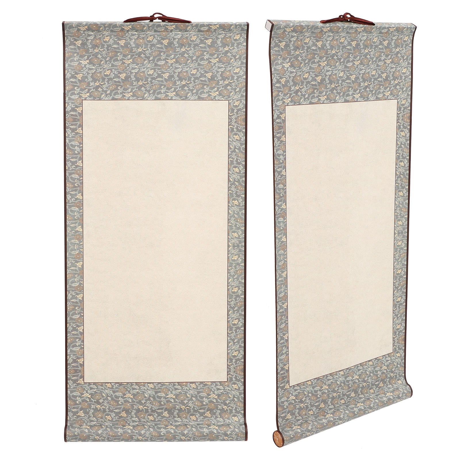 HOMEMAXS 2pcs Blank Hanging Scroll Painting Scroll Chinese Rice Paper ...