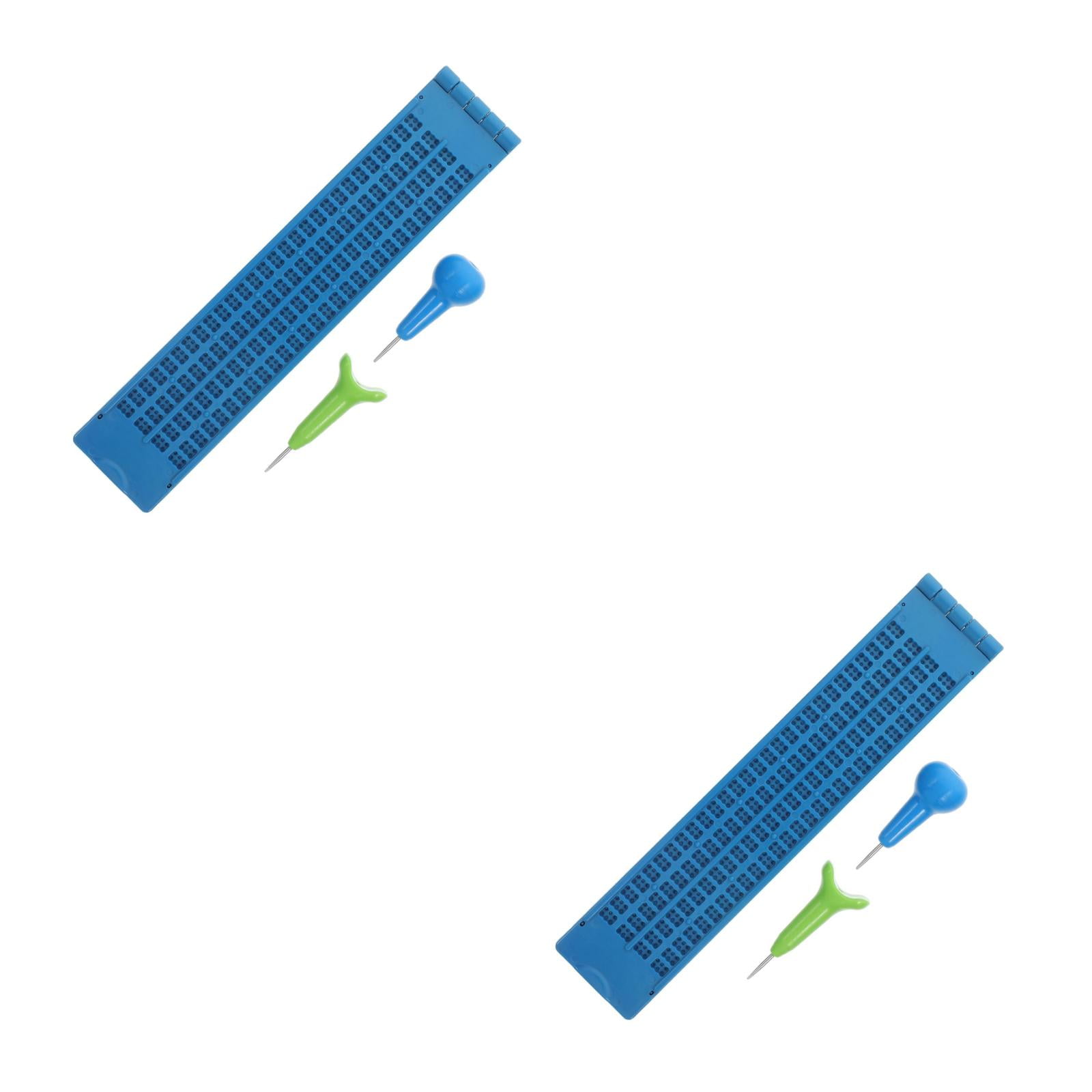 HOMEMAXS 2pcs Braille and Stylus Kit Braille Writing Braille Label ...