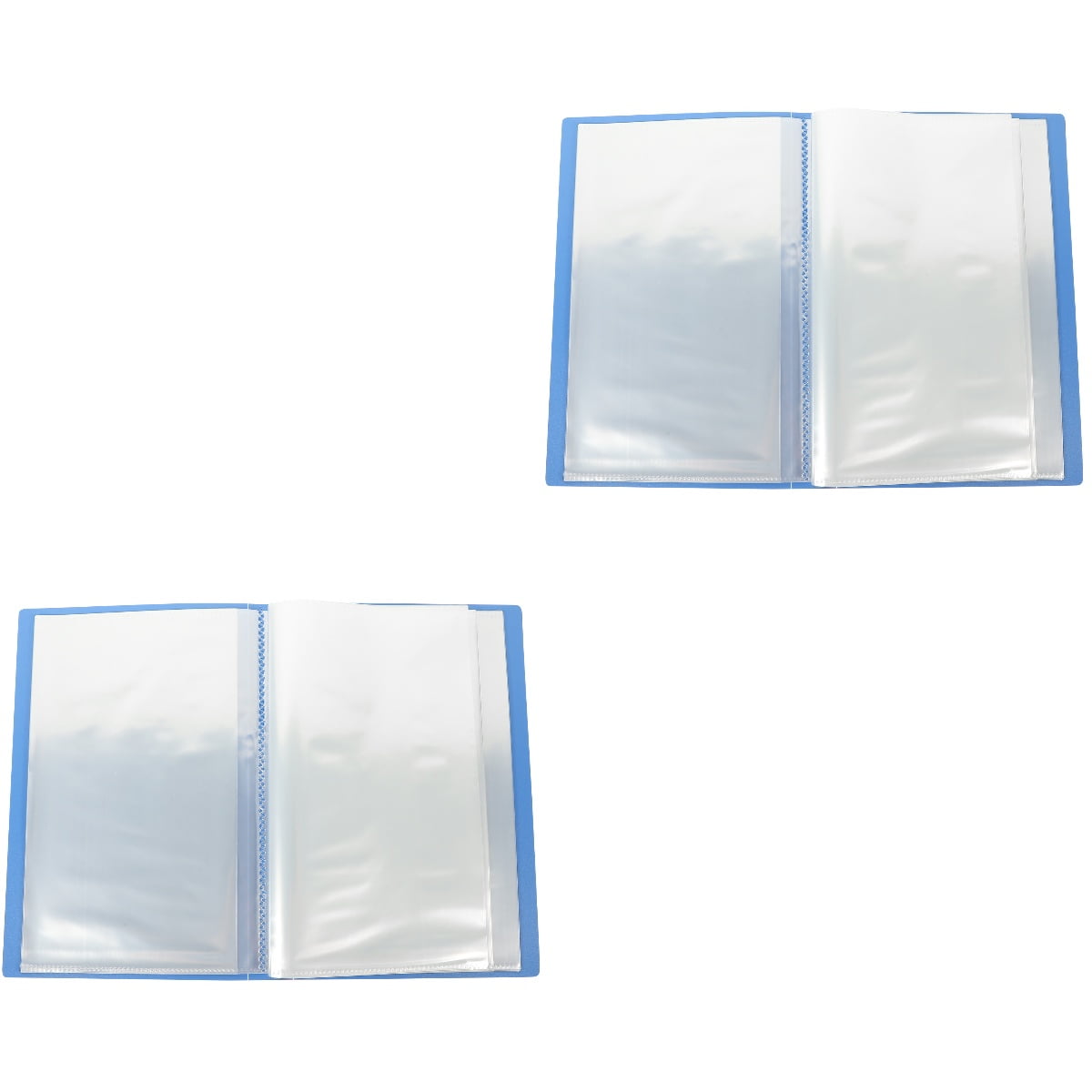 HOMEMAXS 2pcs Business Checkbook Binder Plastic Invoice Album Office ...