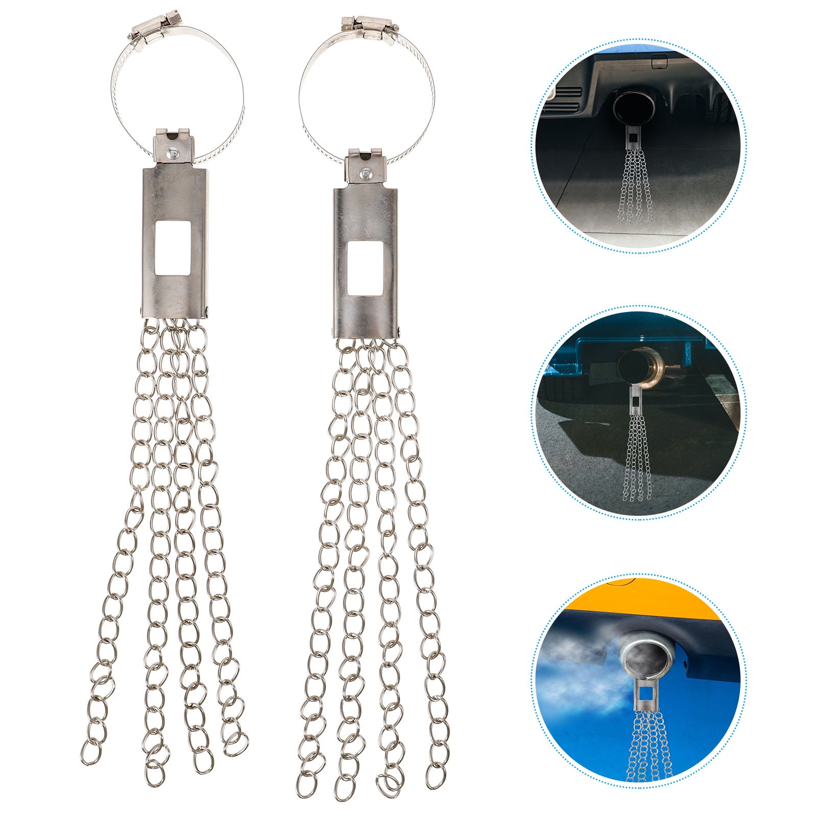 HOMEMAXS 2pcs Car Grounding Strap Car Ground Cable Exhaust Ground Strap ...