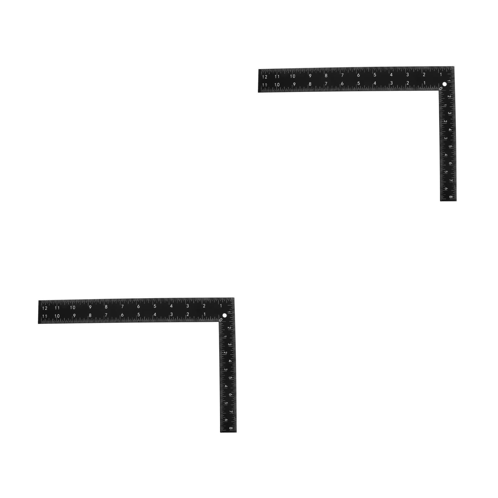 2pcs Carpenter Ruler Steel Angle Ruler L-shaped Ruler Right Angle Ruler ...