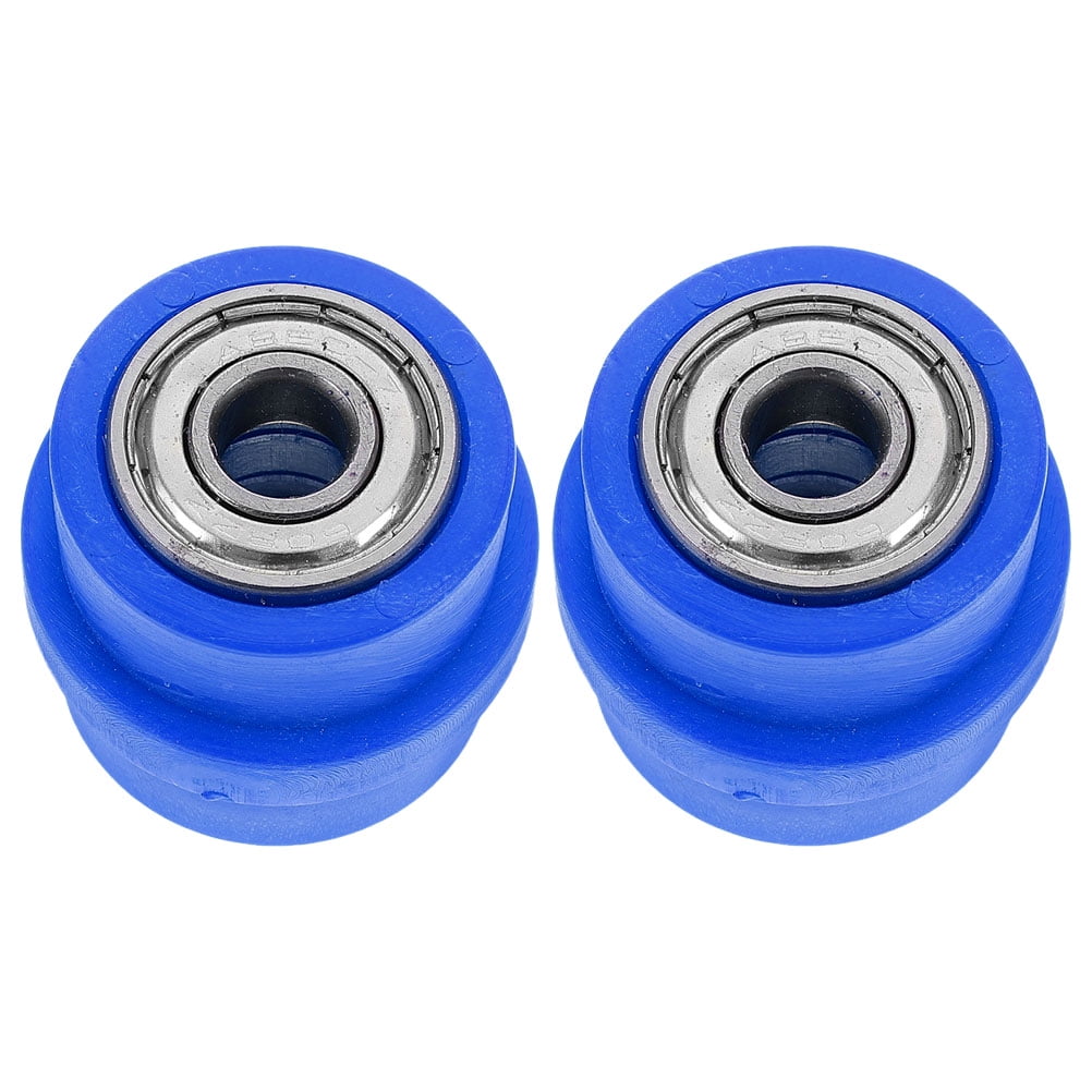 HOMEMAXS 2pcs Chain Roller Pulley Tensioners For Motorcycles Plastic ...