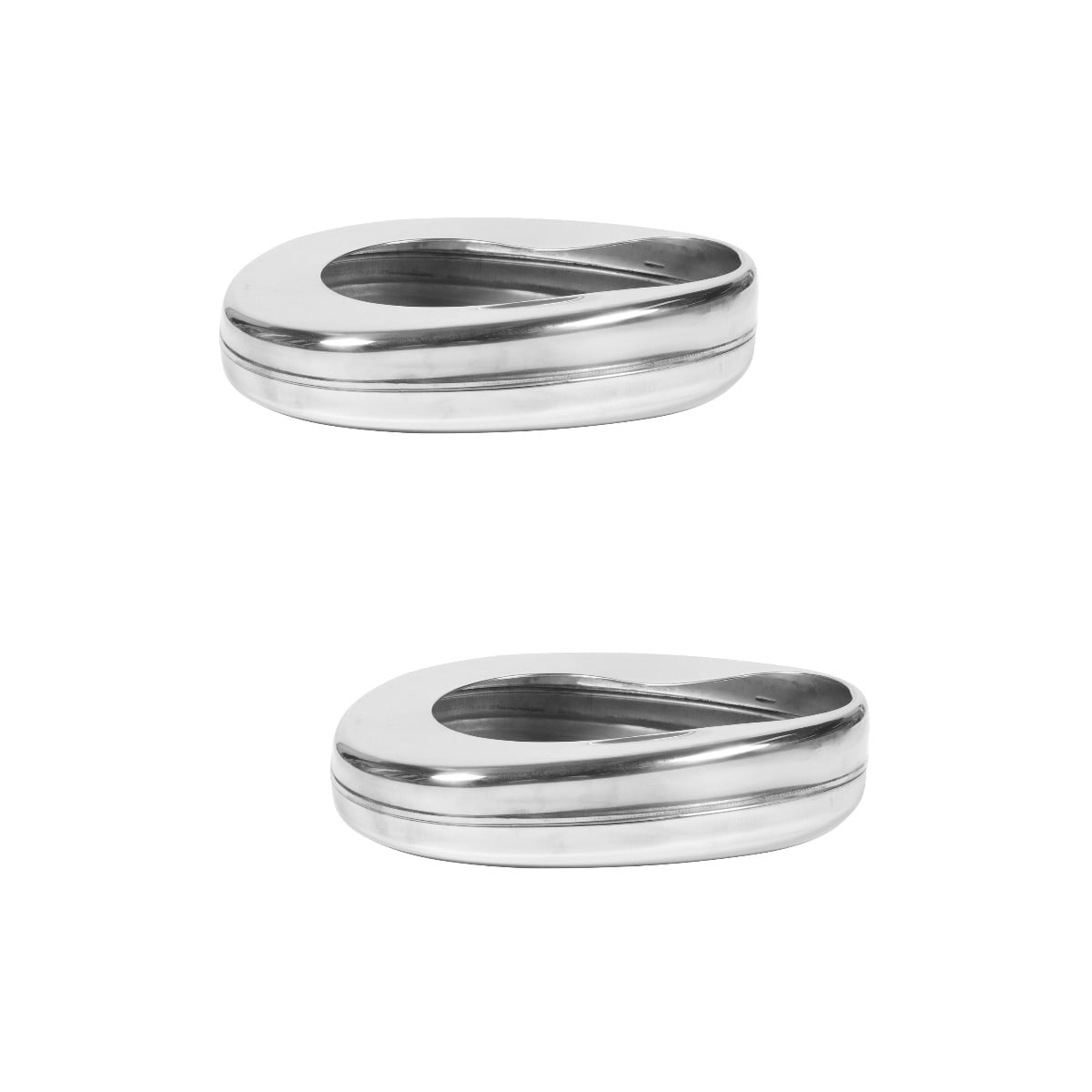 HOMEMAXS 2pcs Chamber Pot Stainless Steel Bedpan Bottle Bucket Pot with ...
