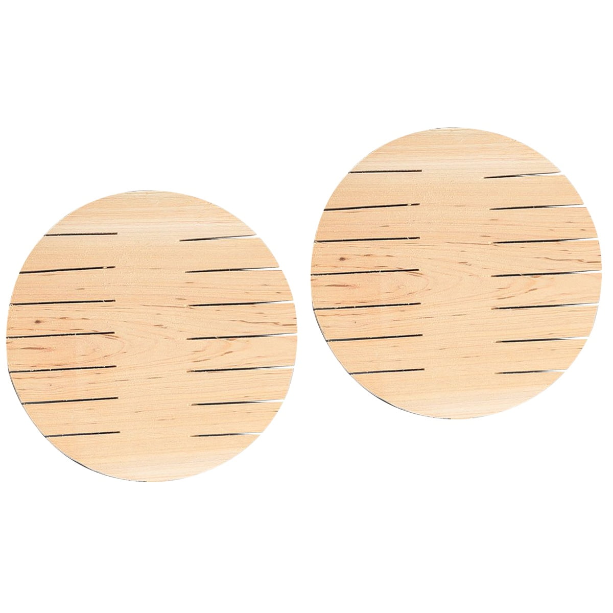 HOMEMAXS 2pcs Cooked Rice Bucket Bottom Cooked Rice Barrel Base Wood ...