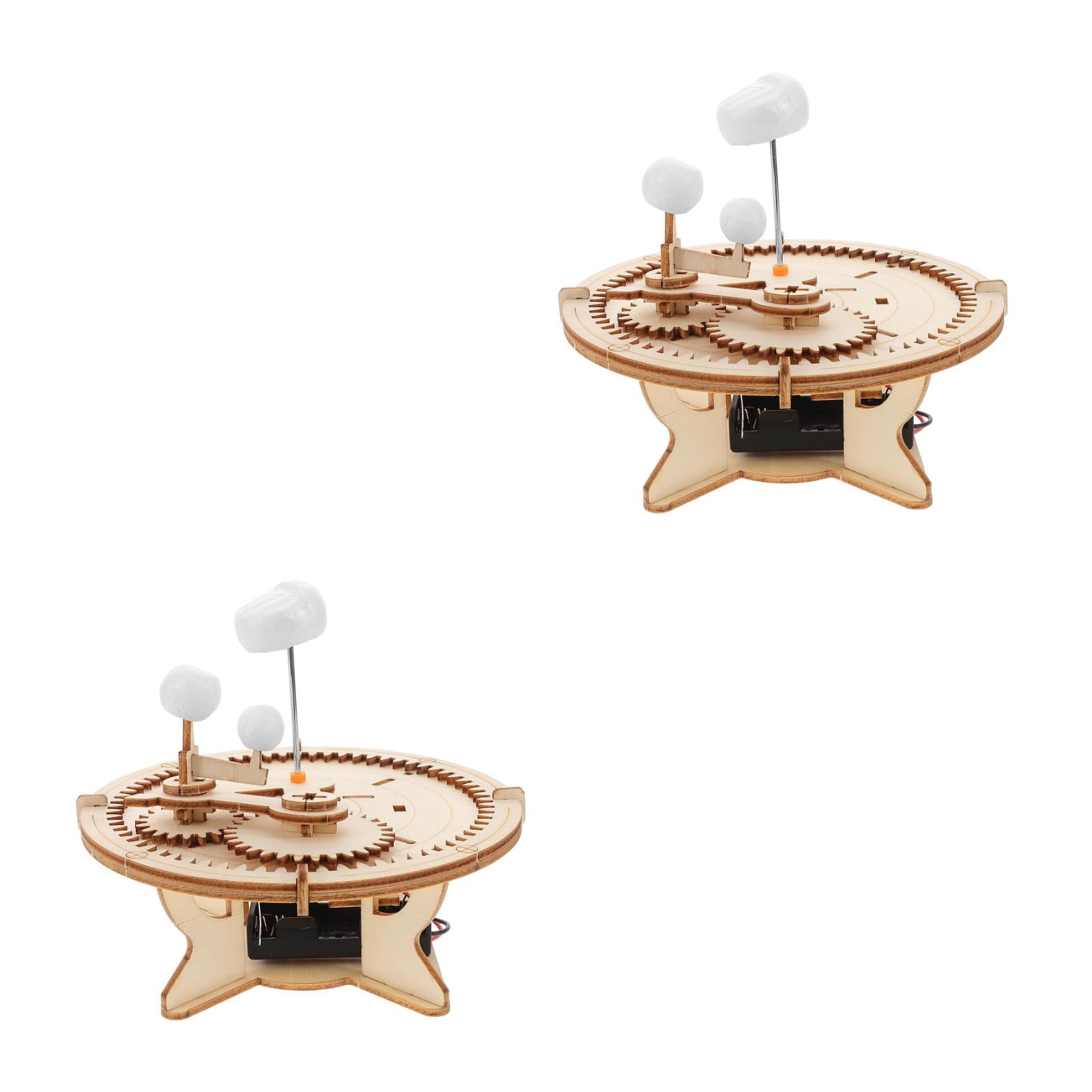 HOMEMAXS 2pcs DIY Assembly Solar System Model Kit Wooden Puzzle of ...