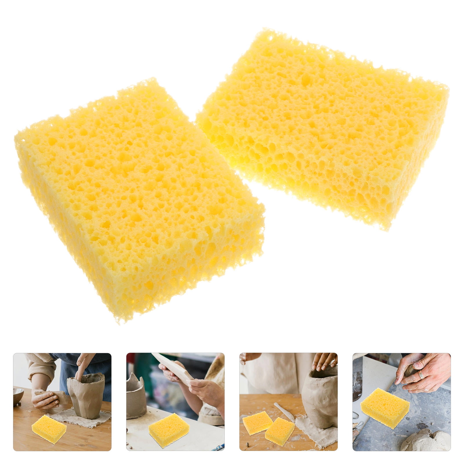 HOMEMAXS 2pcs DIY Pottery Sponges Art Rectangle Sponges Pottery Arts ...