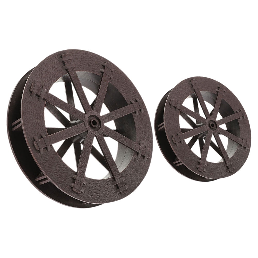 HOMEMAXS 2pcs Desktop Fountain Waterwheel Ornaments Small Plastic ...