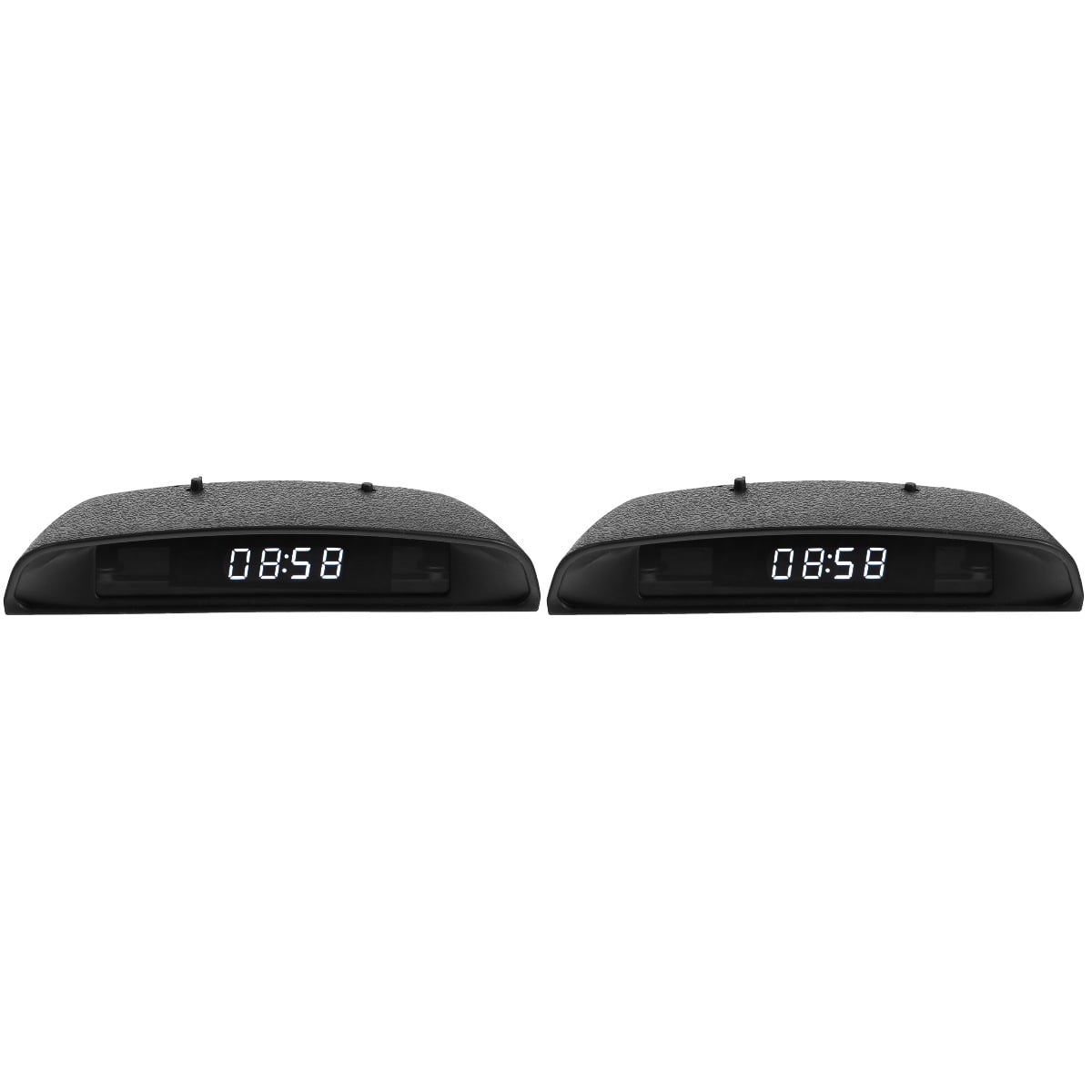 HOMEMAXS 2pcs Digital Temperature Dashboard Clock Vehicle Gauge LED ...