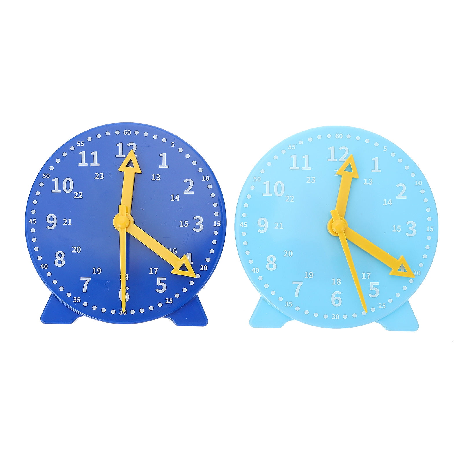 HOMEMAXS 2pcs Display Clock Model Prop School Teaching Clock Model for ...