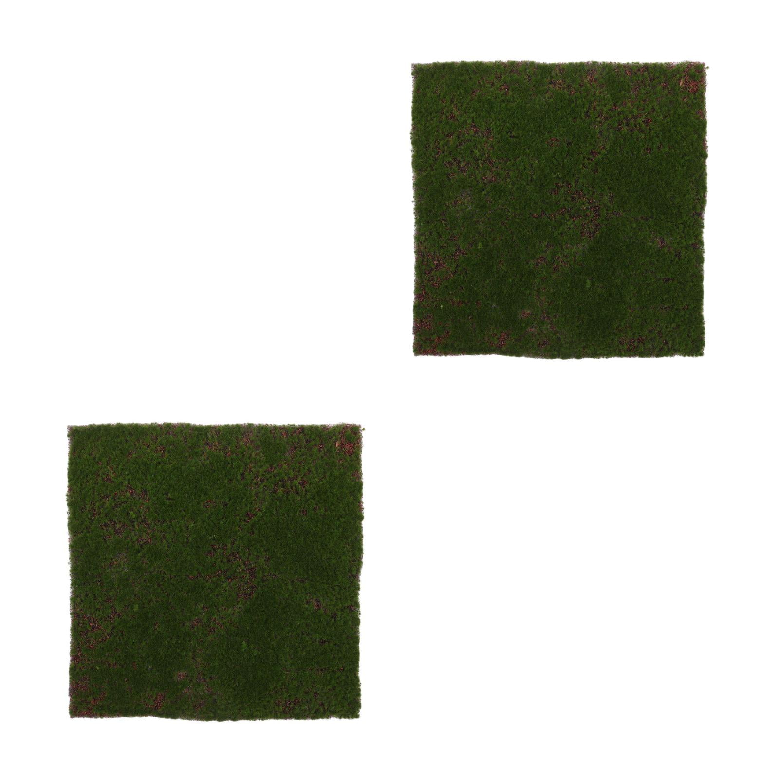 HOMEMAXS 2pcs Diy Synthetic Turf Lawn Carpet Artificial Moss Grass Rug ...
