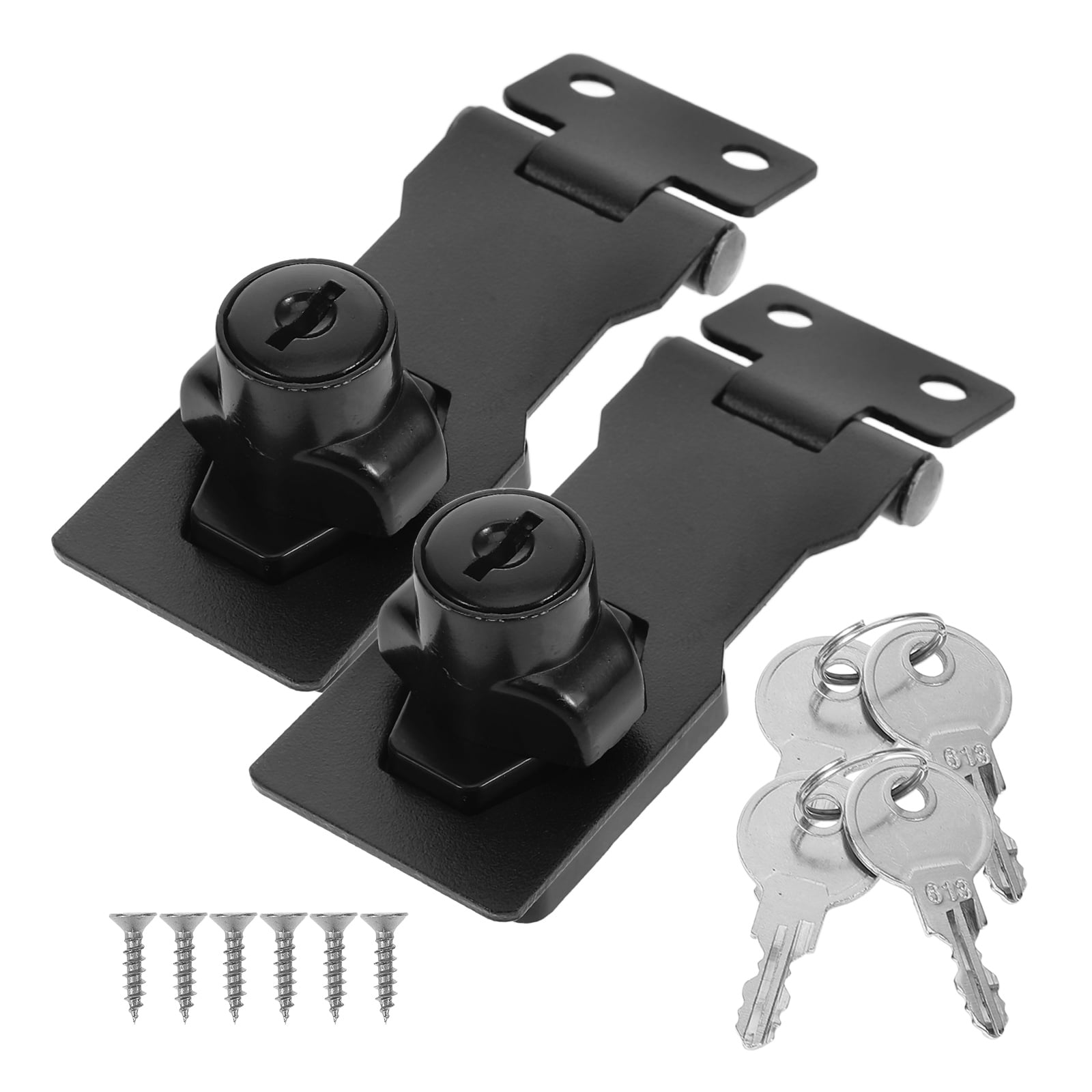 HOMEMAXS 2pcs Door Lock Bolt Screen Door Latch Heavy Duty Bedroom ...
