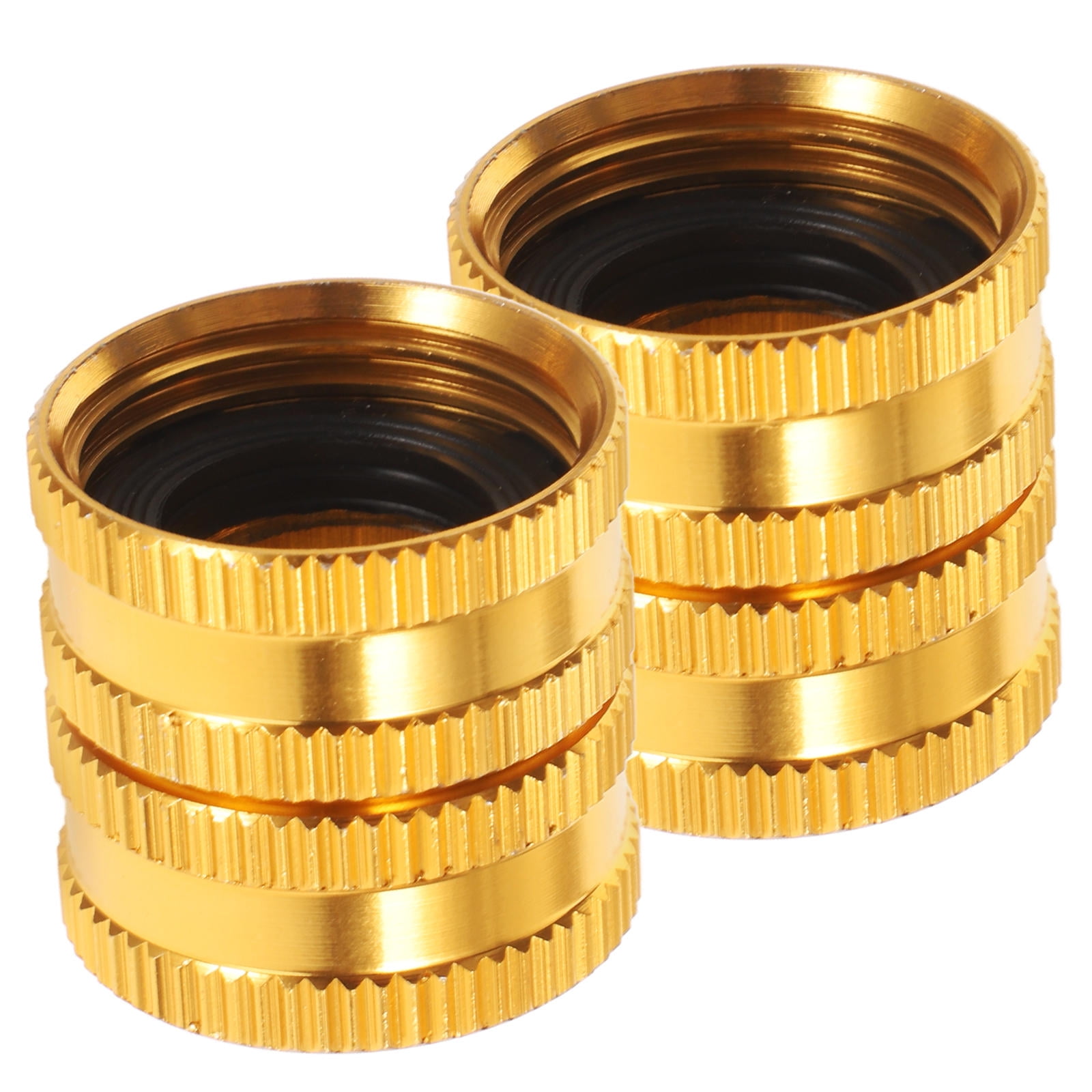 2pcs Solid Brass Swivel Garden Hose Connectors Thread Fittings for Male ...