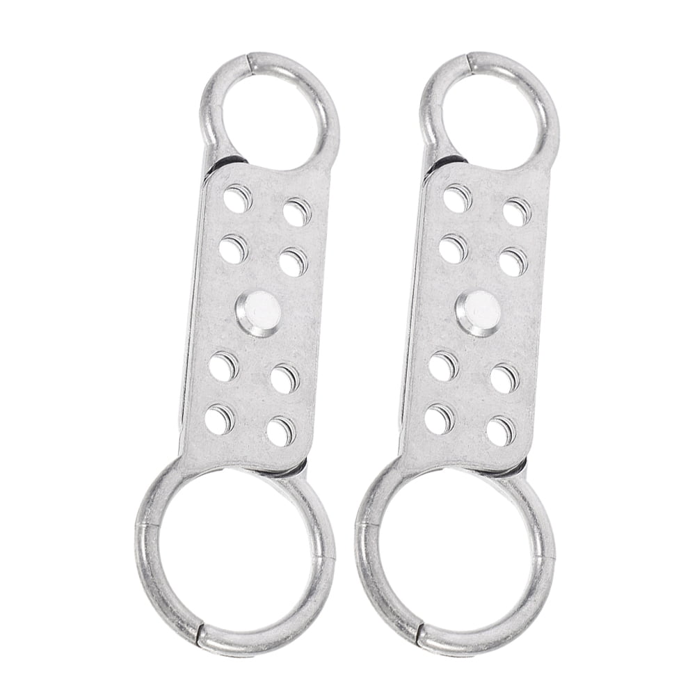 HOMEMAXS 2pcs Double-end Aluminum Hasp 8 Holes Hasp Safety Lock Hasp ...