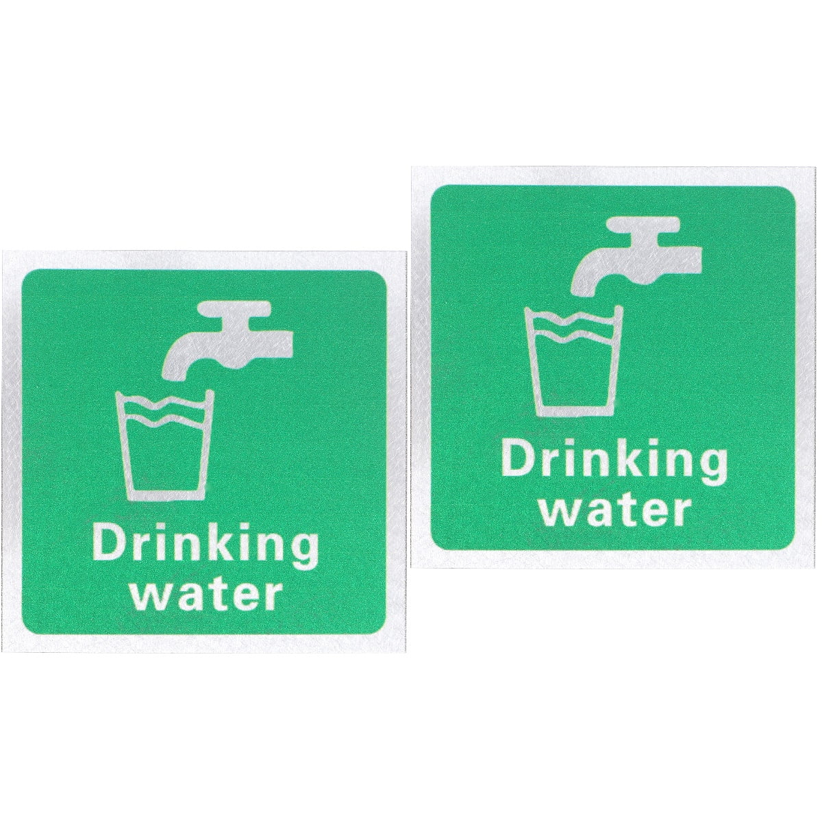 HOMEMAXS 2pcs Drinking Water Tap Sign Outdoor Drinking Water Safety ...