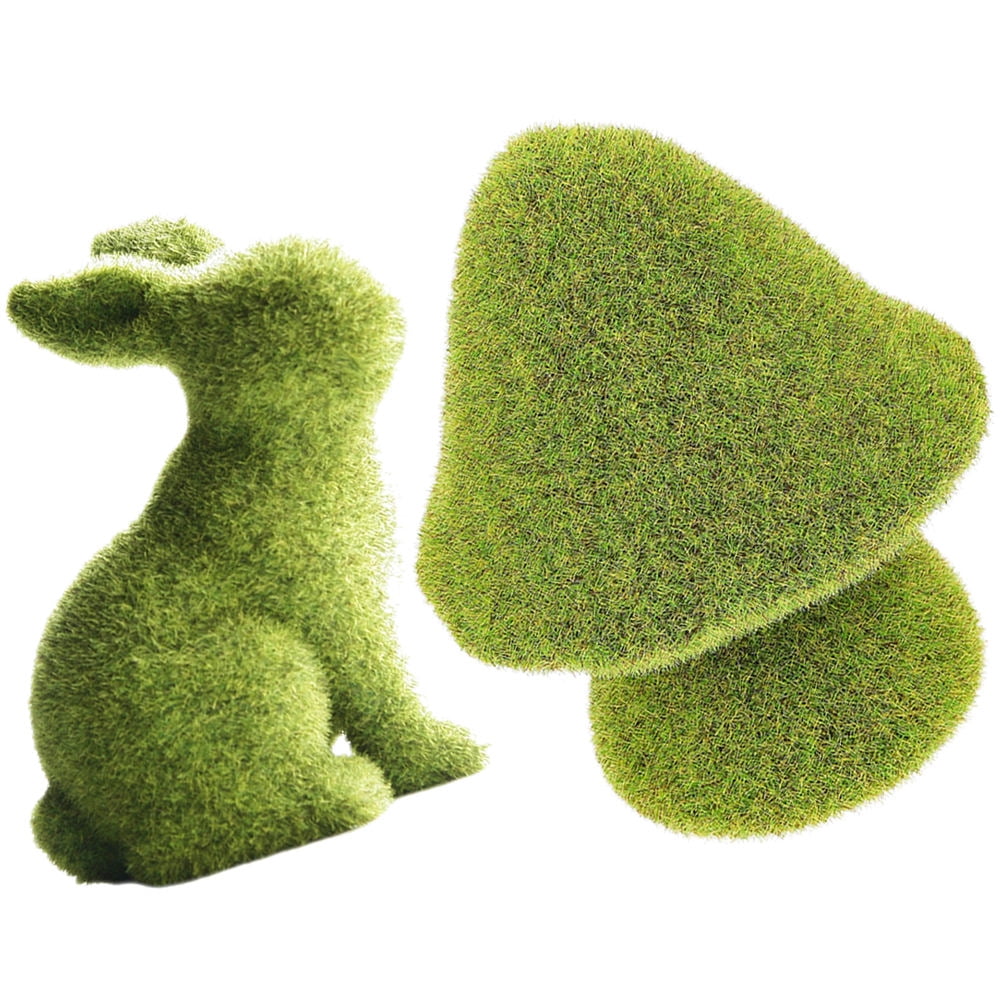 HOMEMAXS 2pcs Easter Moss Rabbit Party Decoration Rabbit Moss Mushroom ...