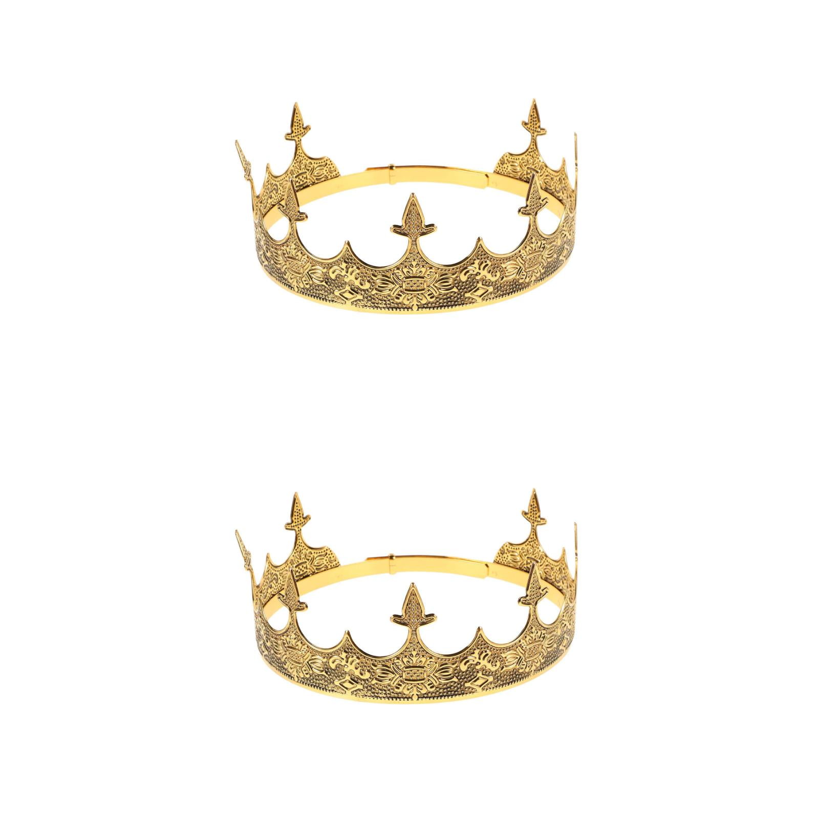 HOMEMAXS 2pcs Elegant King Crown For Men Crown Decorative Vintage ...