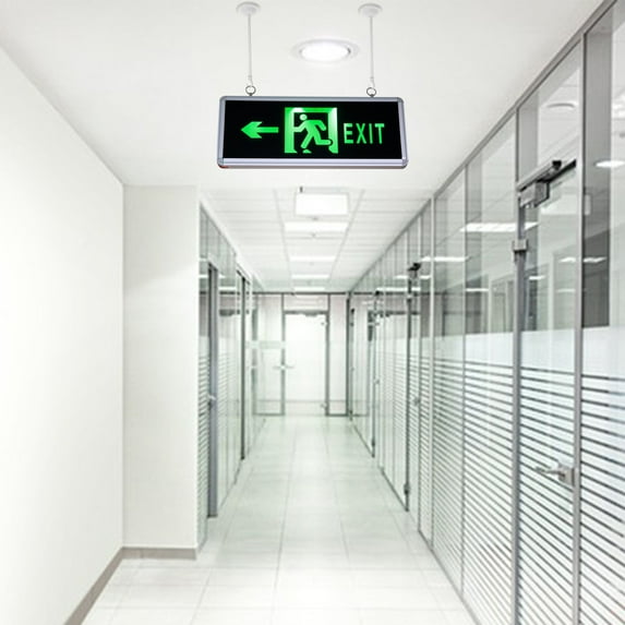 HOMEMAXS 2pcs Emergency Light Boom Exit Sign Light Fixture Stems Light ...