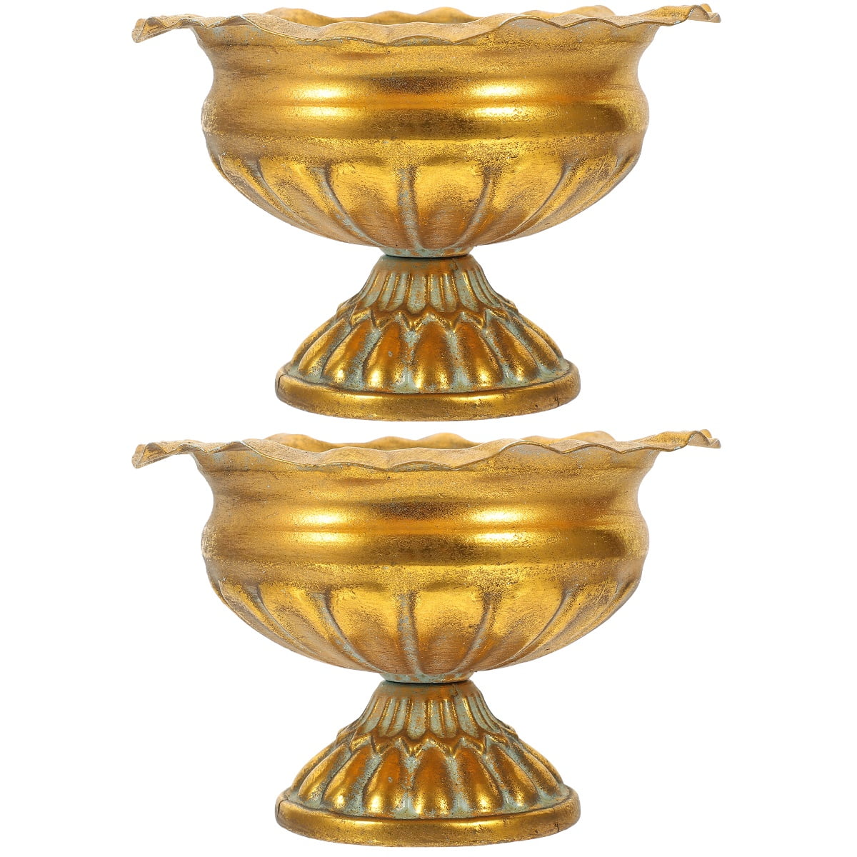 HOMEMAXS 2pcs European Style Retro Planting Basin Iron Bucket Iron ...