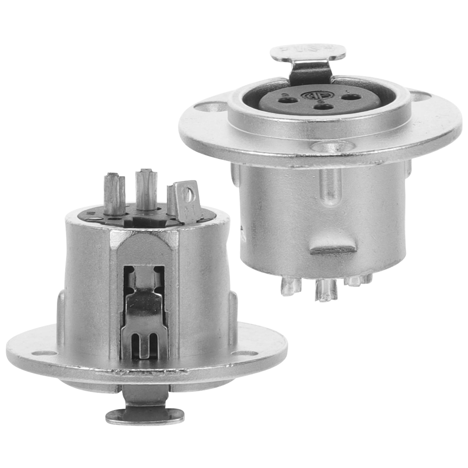 2pcs Audio Speaker Panel Adapter Mount Microphone Connector 3 pin ...