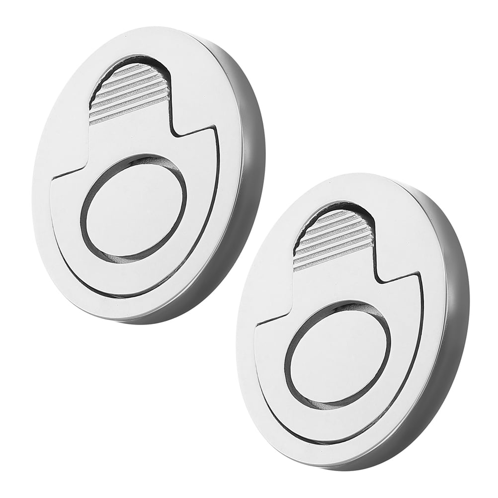 2pcs Stainless Steel Recessed Flush Pull Latch Hidden Lift Handle for ...