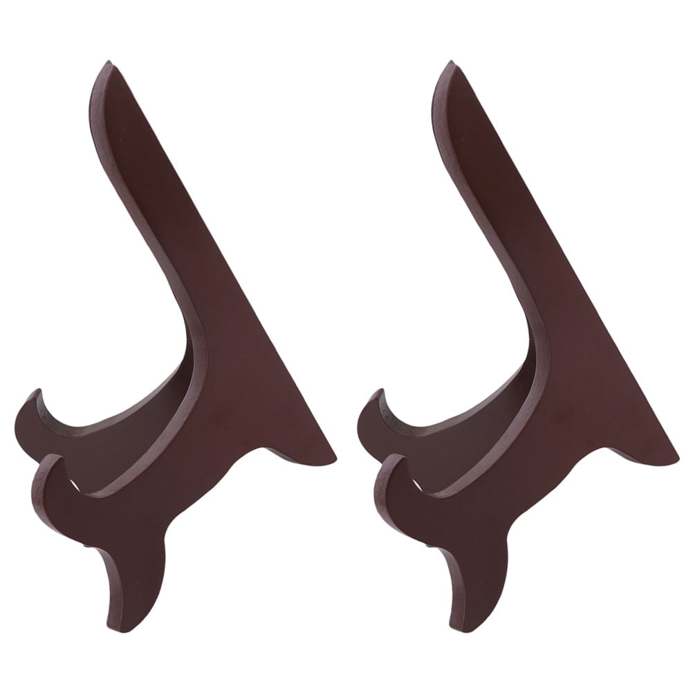 HOMEMAXS 2pcs Foldable Wooden Display Rack Rustic Wood Display Stand ...