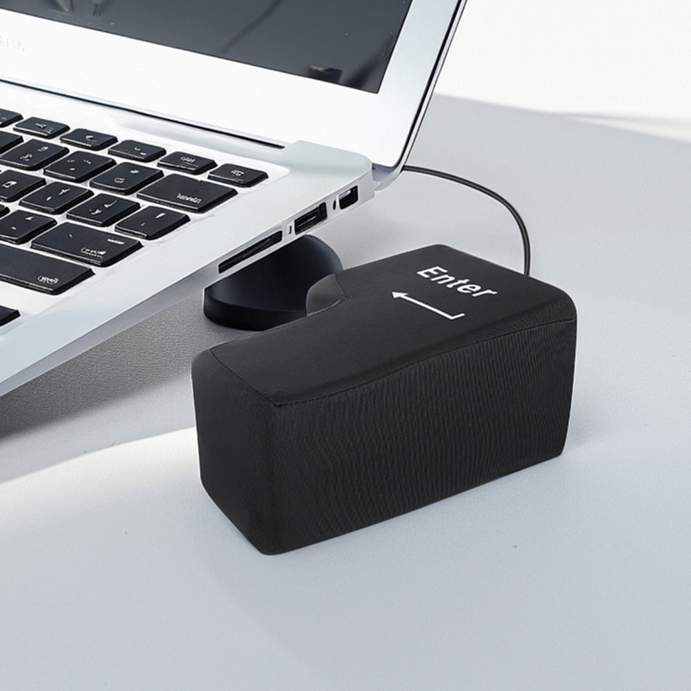 HOMEMAXS 2pcs Giant Enter USB Big Enter Key Creative Super Sized Big Enter Button Comfortable ...