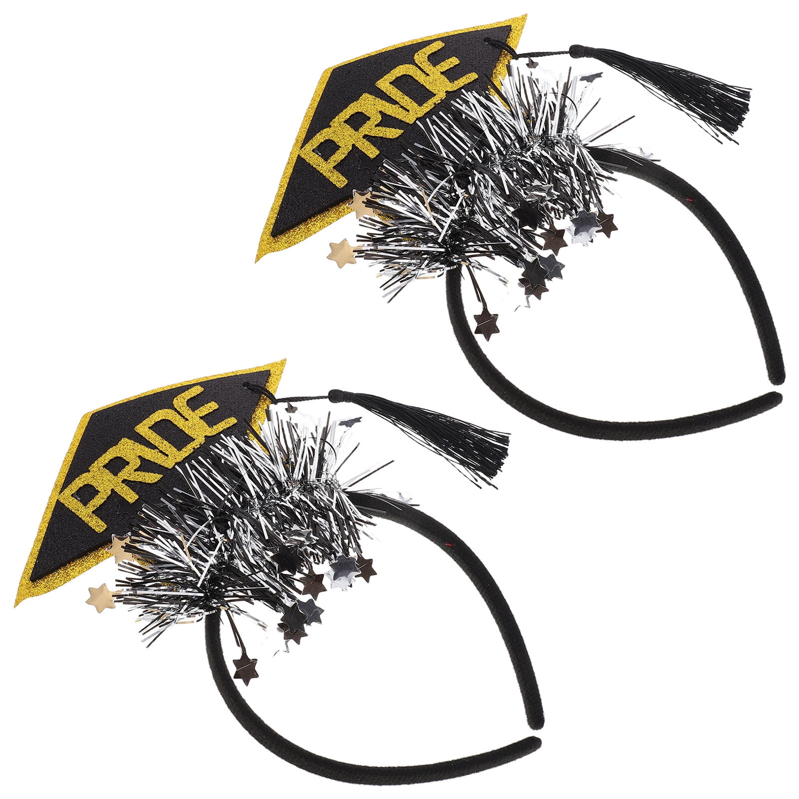 2pcs Grad Cap Headband Graduation Headband Set Graduation Cap Hair Band ...