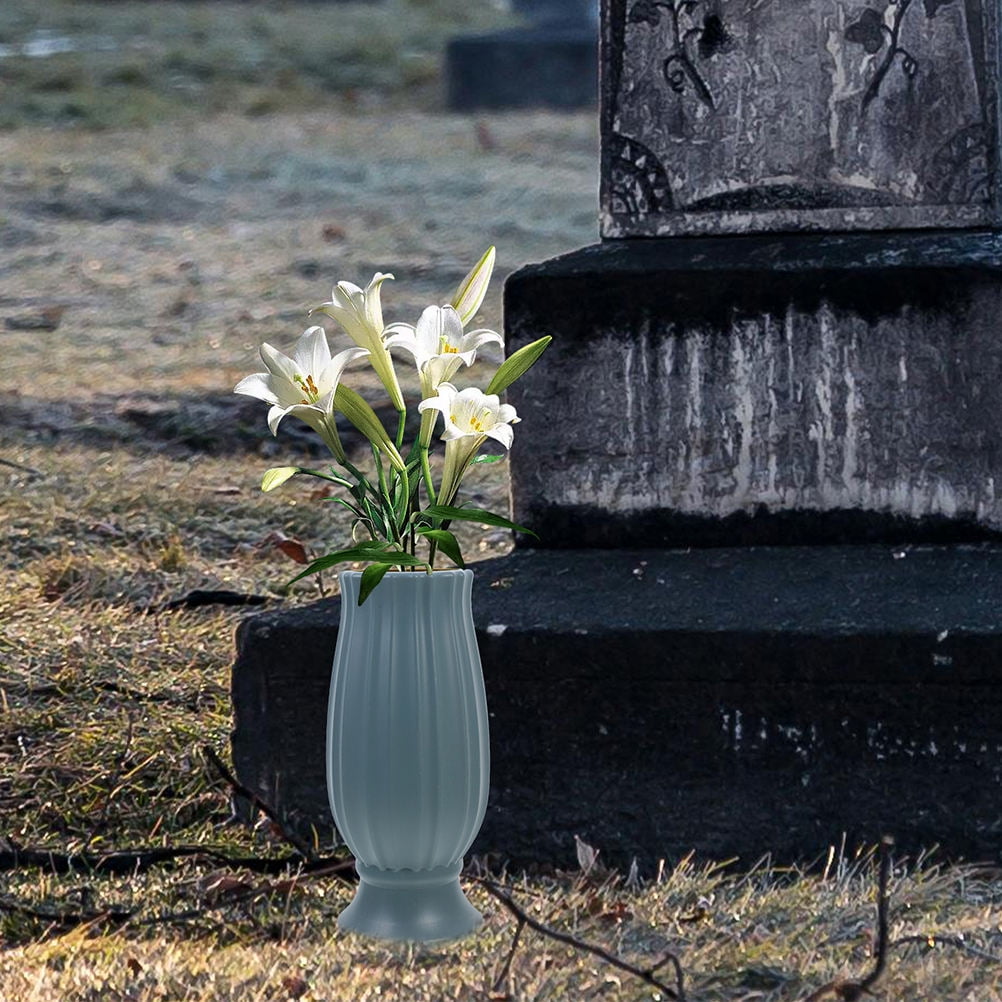 2pcs Grave Vase Cemetery Grave Decoration Headstone Flower Vases ...