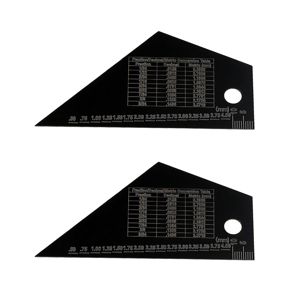 HOMEMAXS 2pcs Guitar String Height Ruler Professional Aluminum Guitar ...