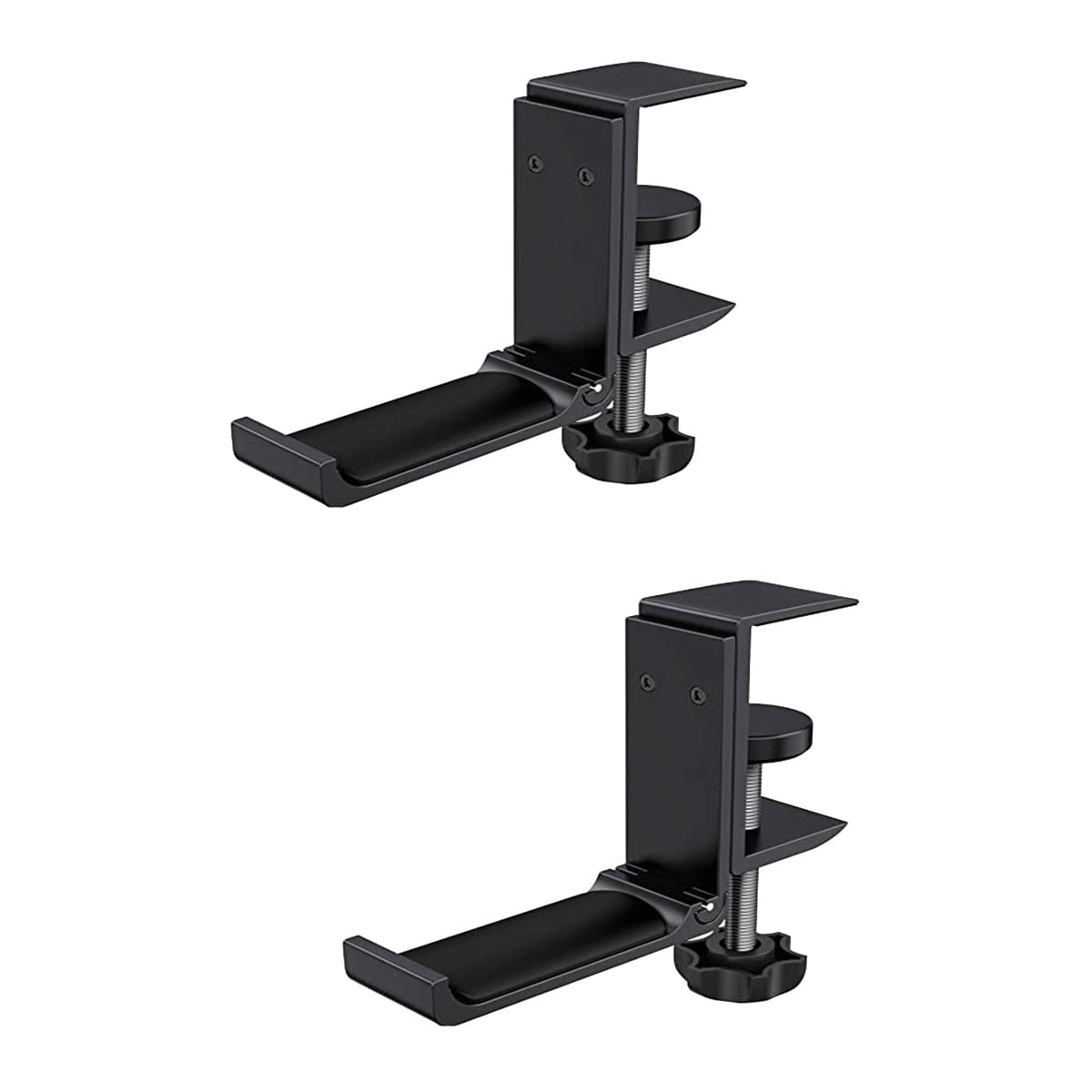 HOMEMAXS 2pcs Headset Stand Headphone Holder Table Side Folding Headset ...