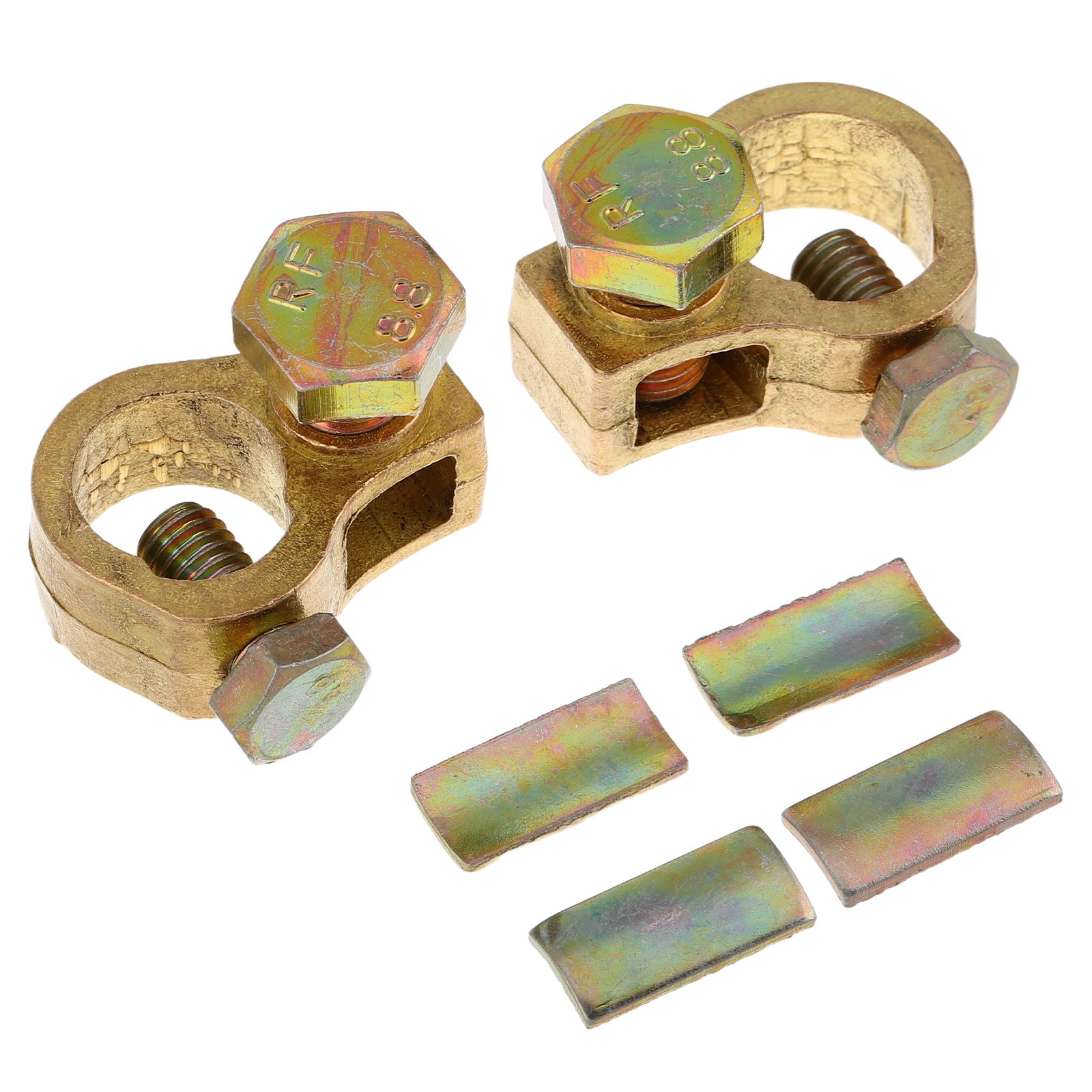 HOMEMAXS 2pcs Heavy Duty Copper Battery Terminal Adapters For Trucks ...