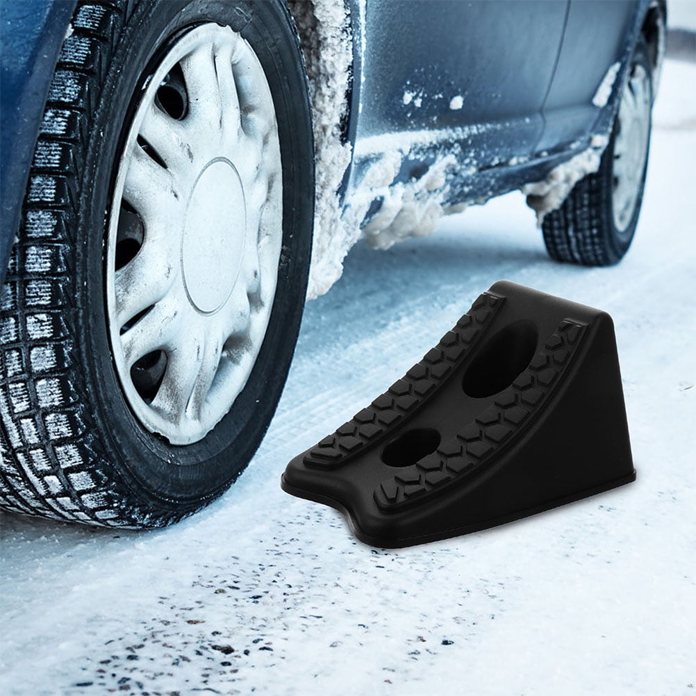 HOMEMAXS 2pcs Heavy Duty Plastic Wheel Chock For Cars Rvs And Off-Road ...